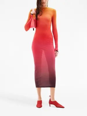 COURREGES Gradient-effect Dress - Orange