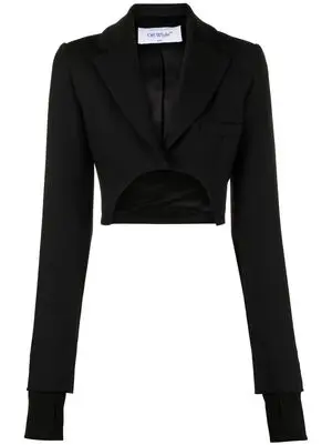 Off-White Cropped Blazer