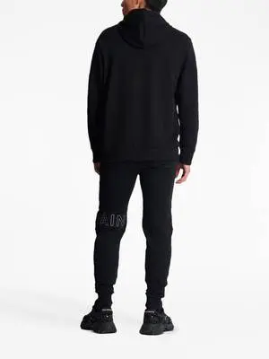 Balmain Logo-print Hoodie Sweater - Black