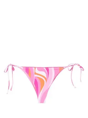 MC2 SAINT BARTH Abstract-print Bikini Bottom - Pink