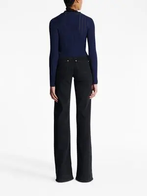 Balmain V-neck Cropped Cardigan - Blue
