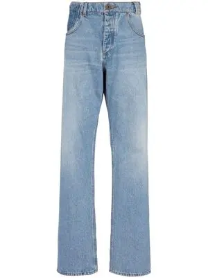 Balmain Contrast-pocket Wide-leg Jeans