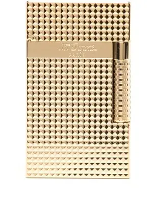S.t. Dupont Ligne 2 Engraved-logo Lighter - Gold