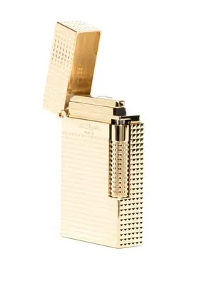 S.t. Dupont Ligne 2 Engraved-logo Lighter - Gold