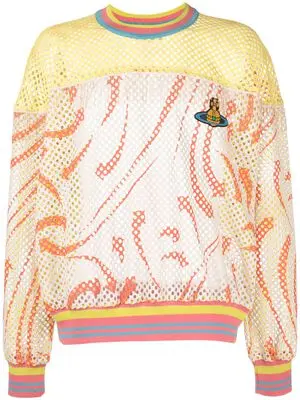 VIVIENNE WESTWOOD Fresh Mesh Sweatshirt - Yellow