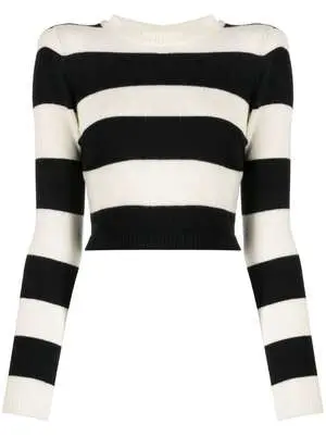 Cynthia Rowley Striped Round-neck Jumper