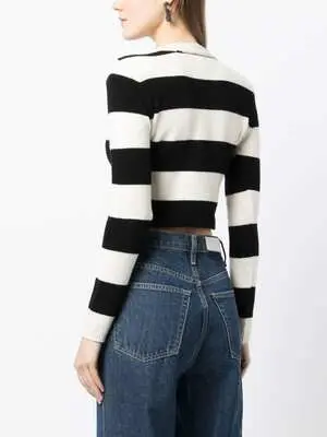Cynthia Rowley Striped Round-neck Jumper