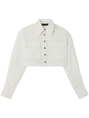 Proenza Schouler Poplin Cropped Shirt
