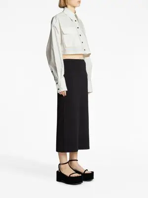 Proenza Schouler Poplin Cropped Shirt