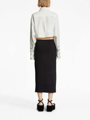 Proenza Schouler Poplin Cropped Shirt