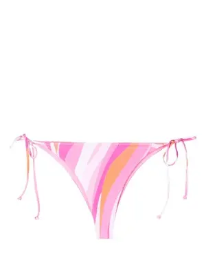 MC2 SAINT BARTH Abstract-print Bikini Bottoms - Pink
