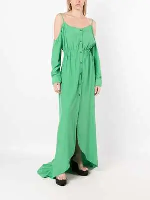 AMIR SLAMA Cold-shoulder Maxi Dress