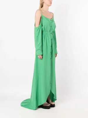 AMIR SLAMA Cold-shoulder Maxi Dress