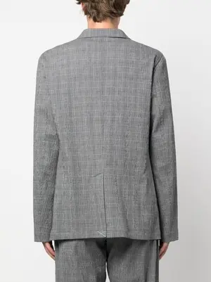 Aspesi Plaid-pattern Single-breasted Blazer