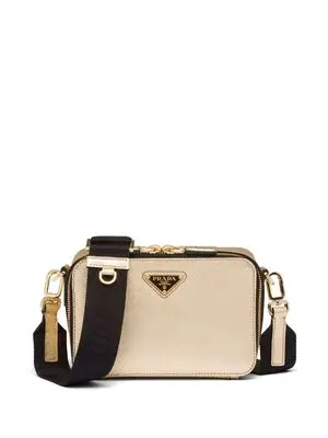 Prada Brique Saffiano Leather Bag Gold
