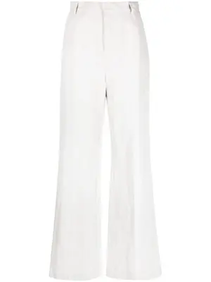 Andamane Pressed-crease Palazzo Trousers