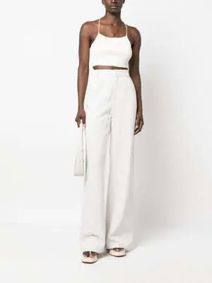 Andamane Pressed-crease Palazzo Trousers