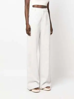 Andamane Pressed-crease Palazzo Trousers