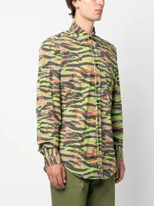 ERL Zebra-print Cotton Shirt
