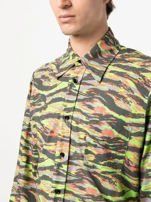 ERL Zebra-print Cotton Shirt