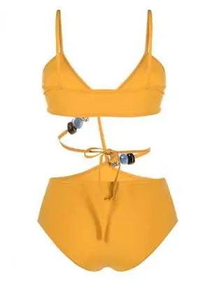 Christopher Esber Displace Stone-beads Swimsuit