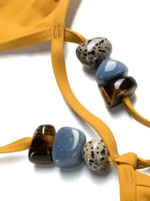 Christopher Esber Displace Stone-beads Swimsuit
