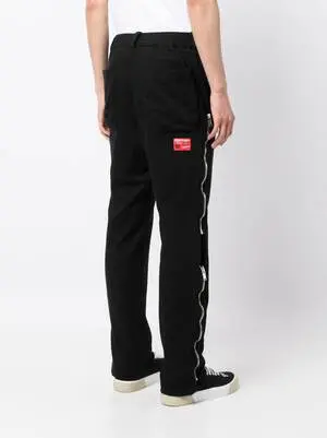 UNDERCOVERISM Logo-patch Straight-leg Trousers