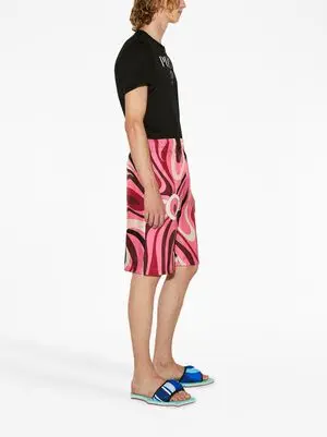 Emilio Pucci Abstract-print Bermuda Shorts