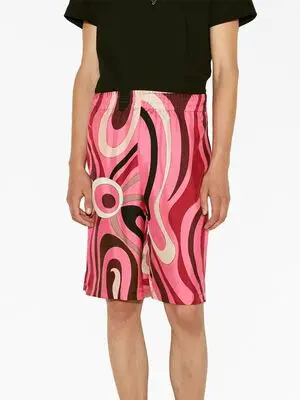 Emilio Pucci Abstract-print Bermuda Shorts