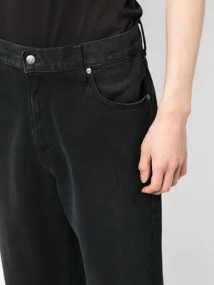 FOO AND FOO Logo-patch Wide-leg Jeans