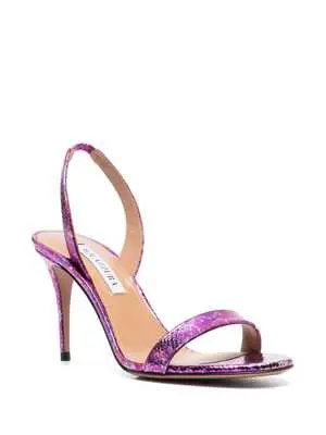AQUAZZURA Metallic-effect Open-toe Sandals