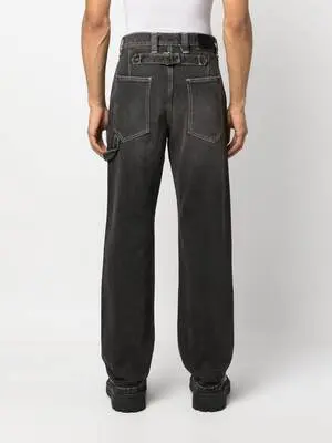 WINNIE N.Y.C Logo-patch Jeans - Black