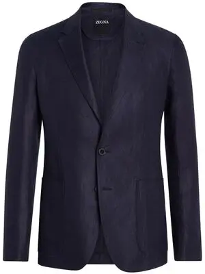 Zegna Pure Linen Single-breasted Jacket