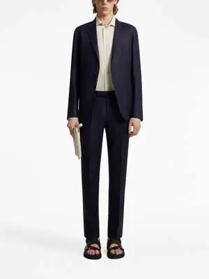 Zegna Pure Linen Single-breasted Jacket