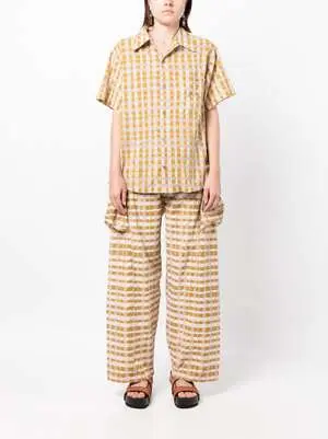 STORY MFG. Check-print Trousers