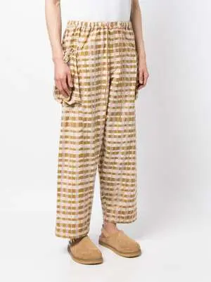 STORY MFG. Check-print Trousers