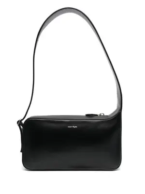 COURREGES Calf-leather Shoulder Bag - Black