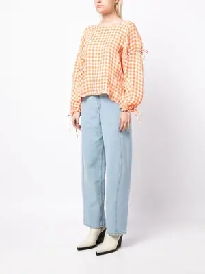 Henrik Vibskov Tapas Check-print Blouse