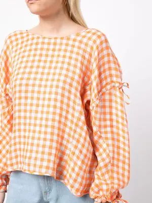Henrik Vibskov Tapas Check-print Blouse