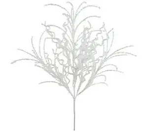 MELROSE White Glitter Twig Bush