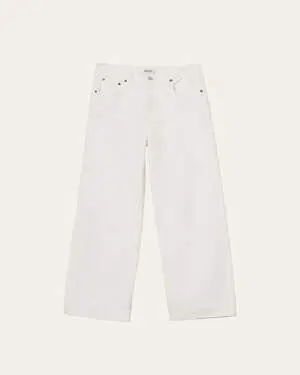 AGOLDE Low-rise Wide-leg Jeans - White