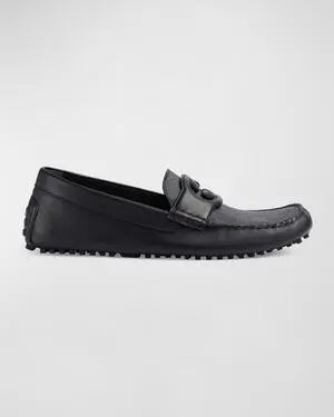 Gucci Ayrton Interlocking G Leather Drivers - Black  display picture 3