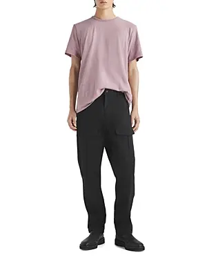 Rag & Bone Flame Classic Fit Short Sleeve Tee Berry Pink