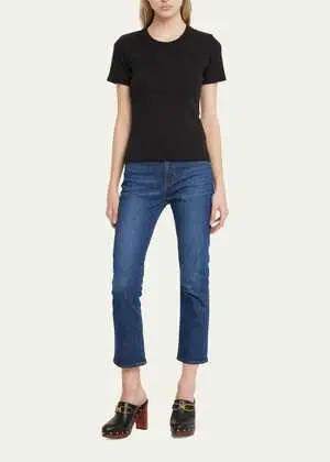 Veronica Beard Pruitt Crewneck Tee - Black