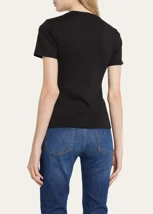 Veronica Beard Pruitt Crewneck Tee - Black
