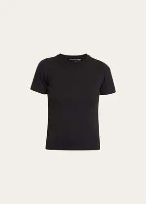 Veronica Beard Pruitt Crewneck Tee - Black