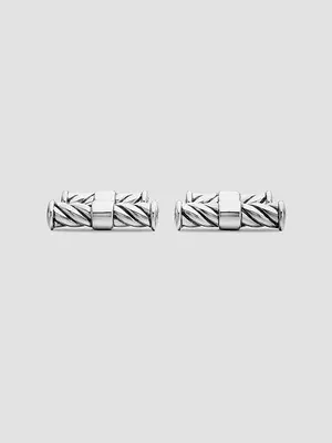 David Yurman Cable Collection Classic Sterling Cuff Links - Silver