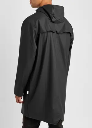 Rains Waterproof Long Raincoat - Black