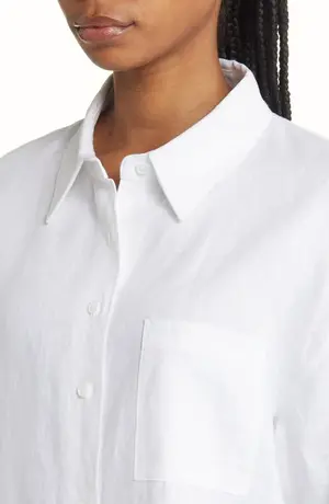 REFORMATION Will Oversize Linen Button-up Shirt