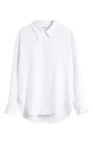 REFORMATION Will Oversize Linen Button-up Shirt
